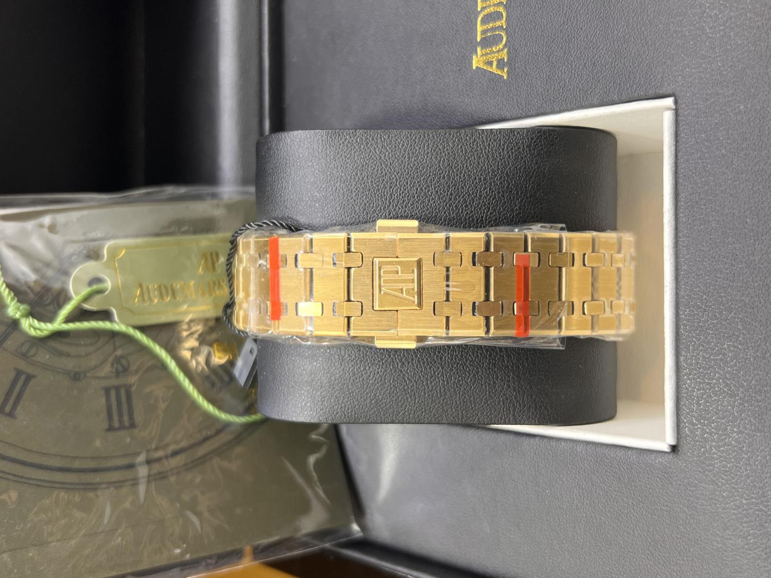 AUDEMARS PIGUET ROYAL OAK SKELETON BLUE DIAL GOLD - GalaxyPlace.pk