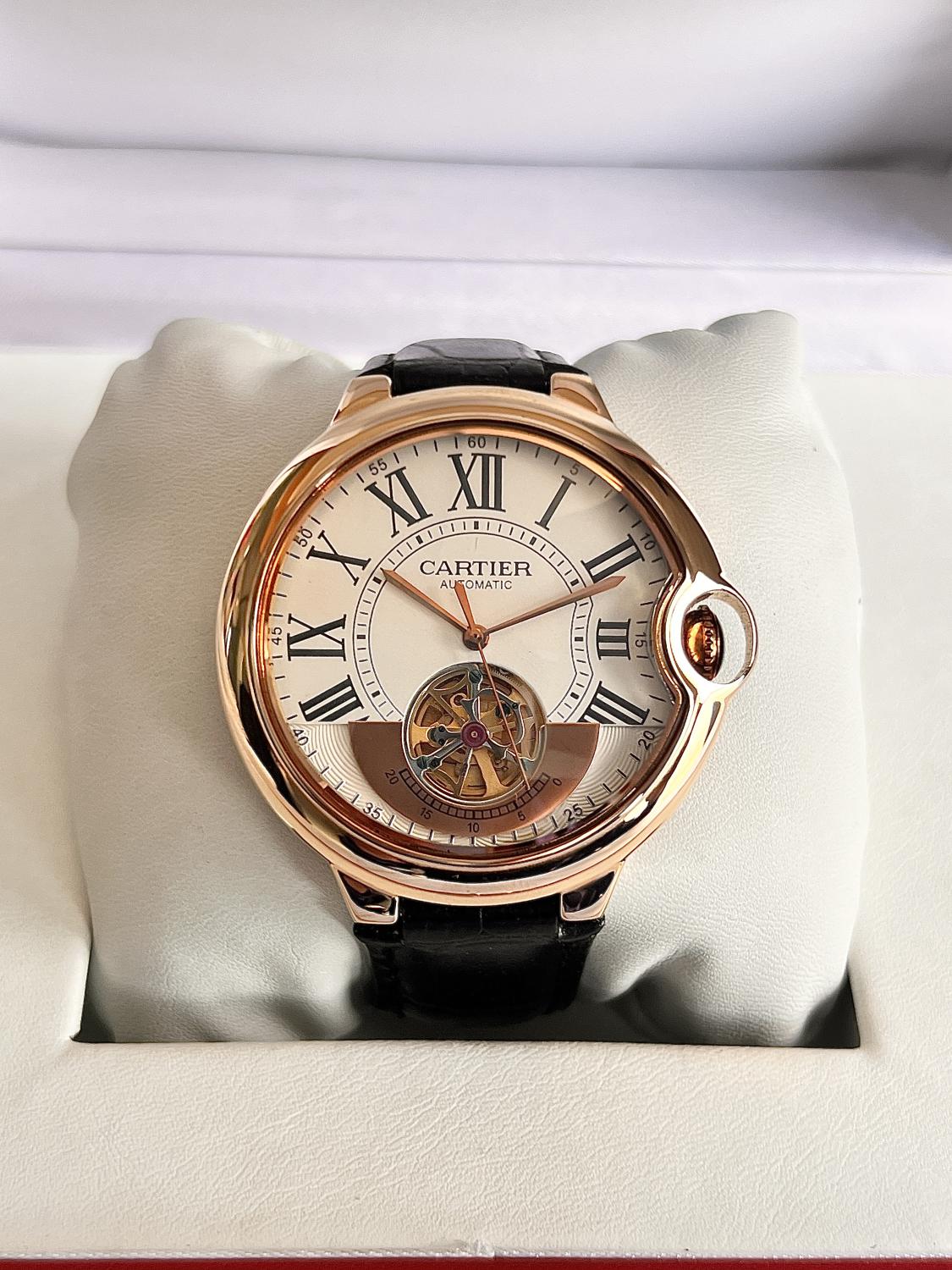 CARTIER BALLON FLYING TURBILLON ROSE GOLD WATCH - GalaxyPlace.pk