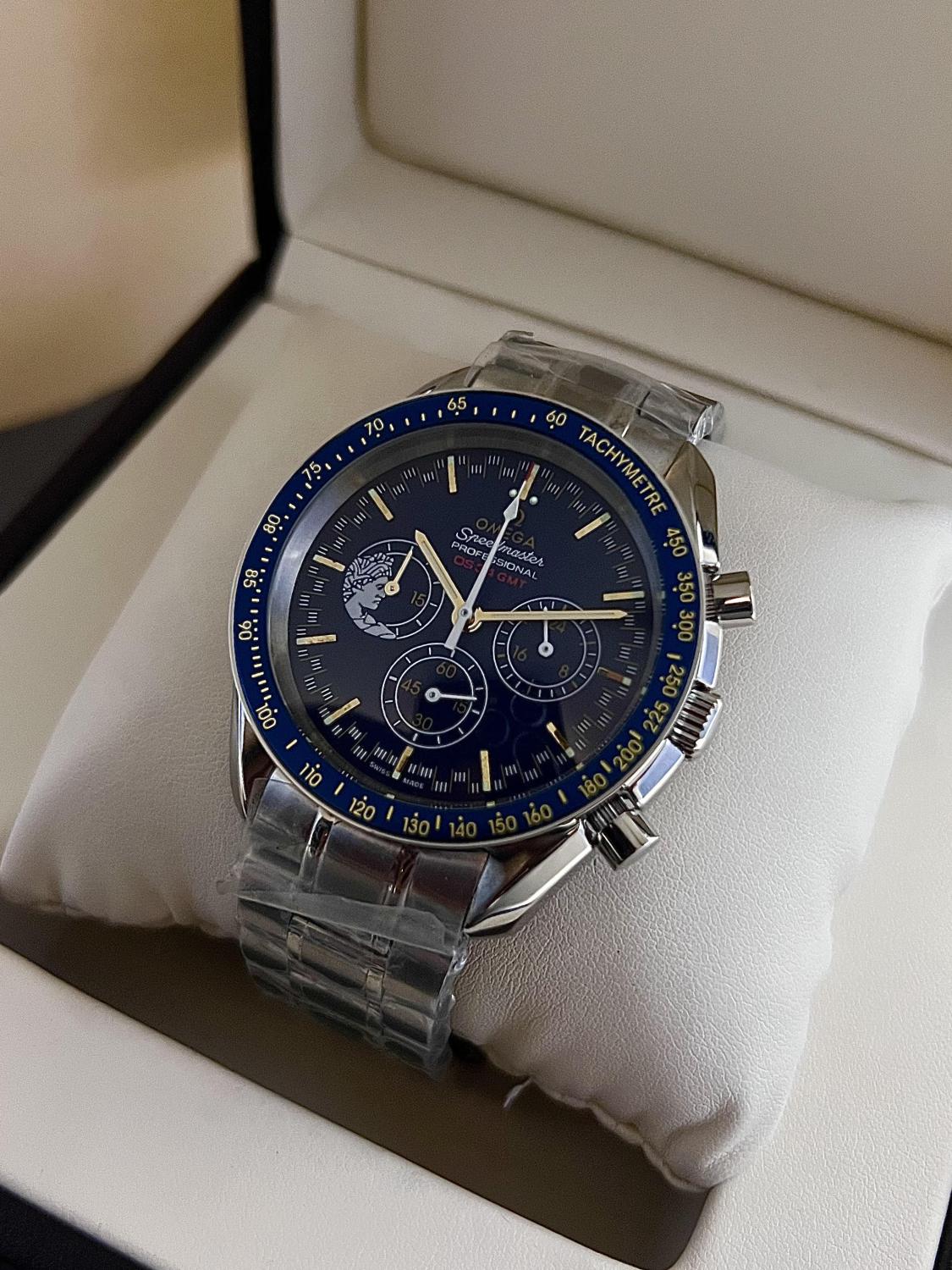OMEGA APOLLO 17 45TH ANNIVERSARY BLUE DIAL CHRONOGRAPH - GalaxyPlace.pk