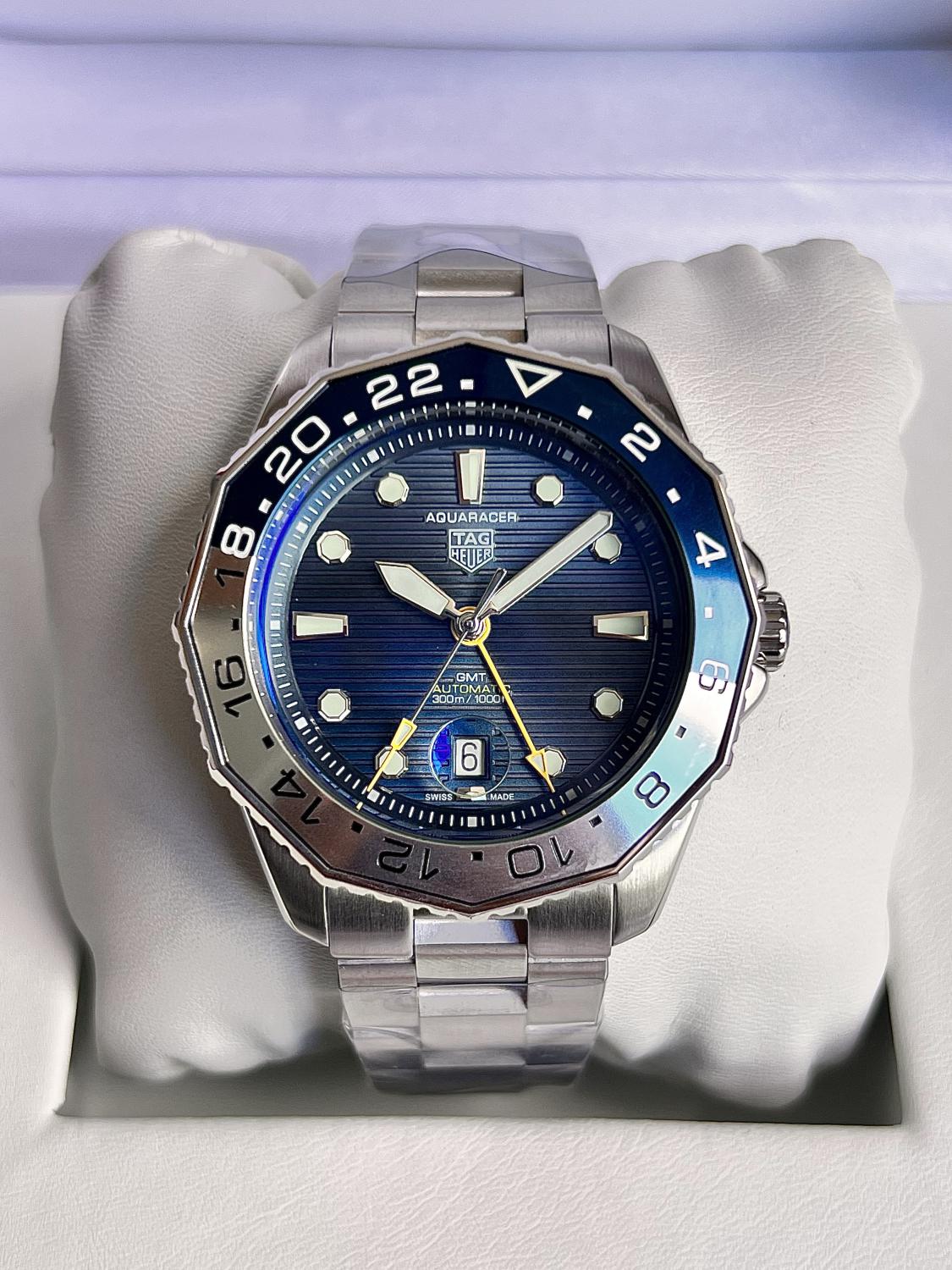 TAG HEUER AQUARACER GMT BLUE DIAL AUTOMATIC - GalaxyPlace.pk